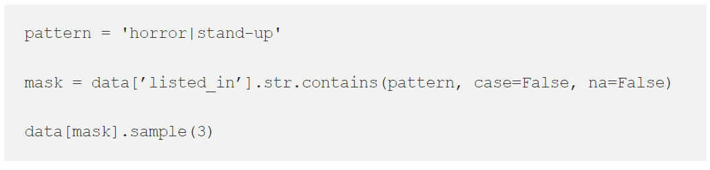Filter a DataFrame by Partial String or Pattern - SheCanCode